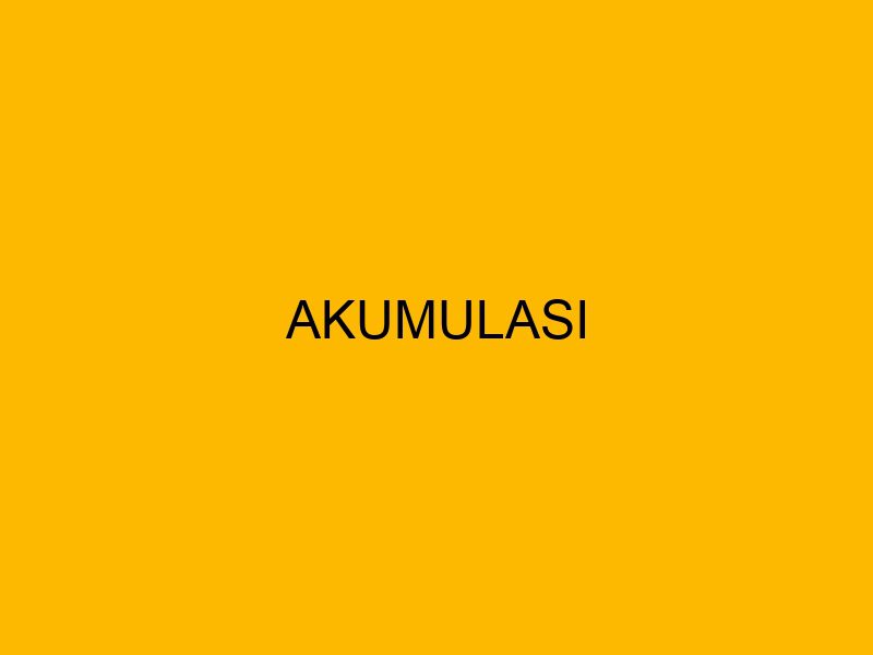 Akumulasi